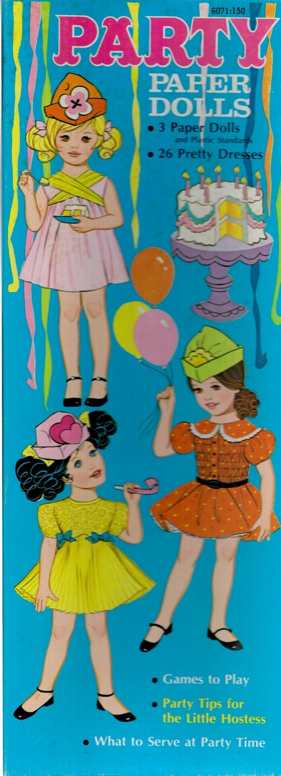 VNTG 1960S PARTY PAPER DOLL CUTE RARE UNCUT HD LASER Print Orig SizeNO ...