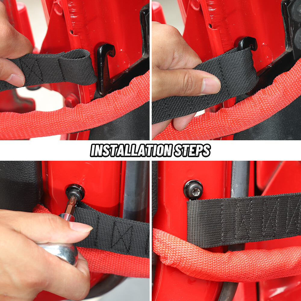 Footman Loops Door Limit Straps and Torx Screws KIT For Jeep Wrangler ...