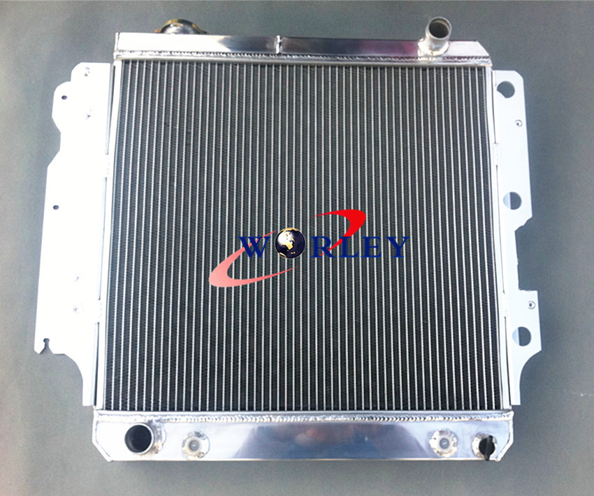 Aluminum radiator for Jeep Wrangler YJ TJ LJ 2.4 2.5 L4 4.0 4.2 L6 RHD ...