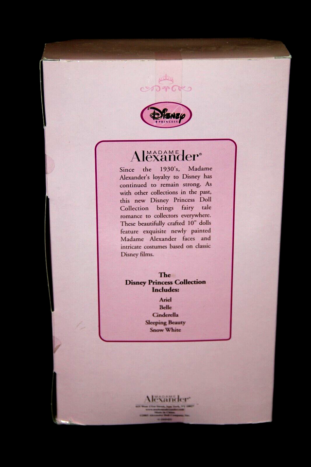 MIB NRFB Madame Alexander Disney Princess collection, Cinderella, 2003 ...