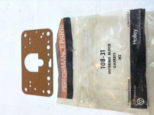 HOLLEY AED METERING BLOC GASKET 108-31 2300 4150 4160 CARBURETOR | eBay