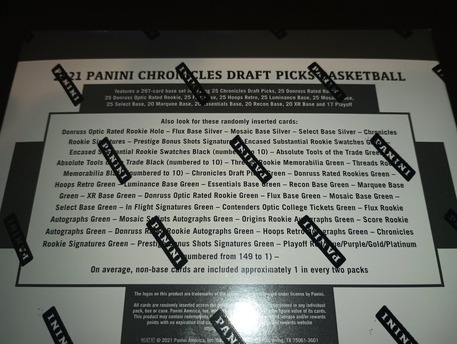 2021-22 Panini Chronicles Draft Picks Basketball 12 pack Mega Box Chase ...
