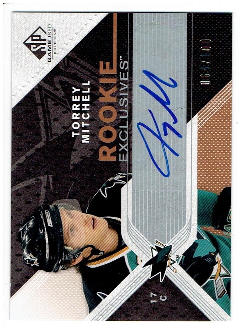 Torrey Mitchell 2007-08 SP Game Used Rookie Exclusives Autographs #RETM ...