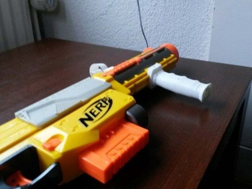 Foam Dart Blaster Front Grip Attachment for NERF Weapon Rail System ...