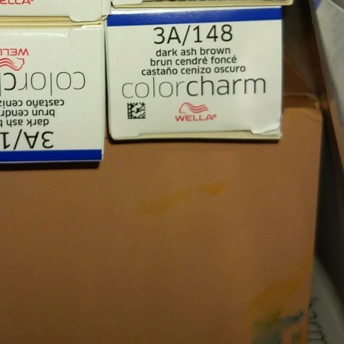 Wella Color Charm Permanent Gel Hair Color 2 oz 3A/148 DARK ASH BROWN ...