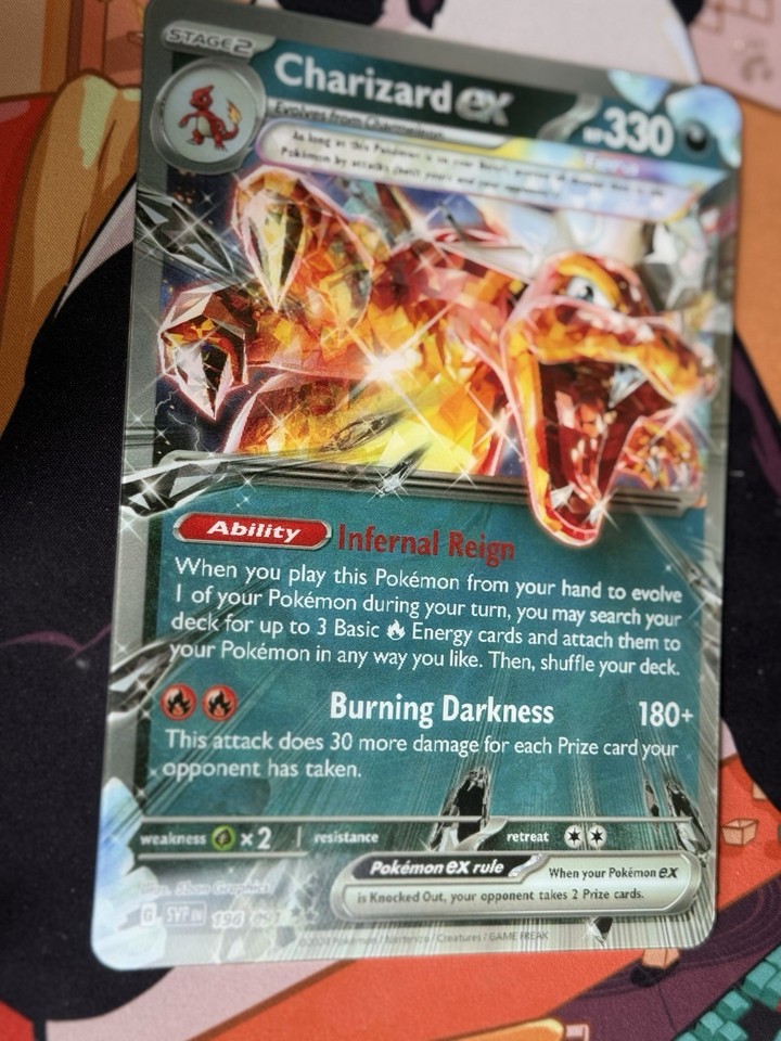 Jumbo Lenticular Charizard ex 054/091 Box Exclusive Promo Pokemon - NEW ...