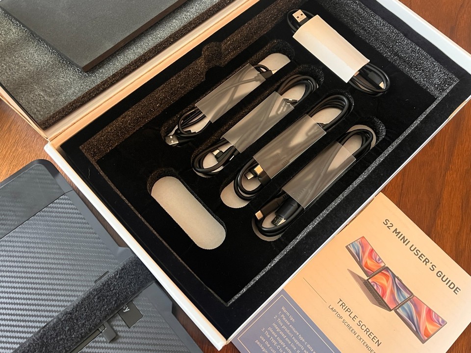 Triple Screen Laptop Monitor Extender S2 Mini Portable Foldable Display ...