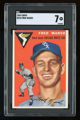 1954 Topps #218 Fred Marsh SGC 7 NM #0275002 | eBay