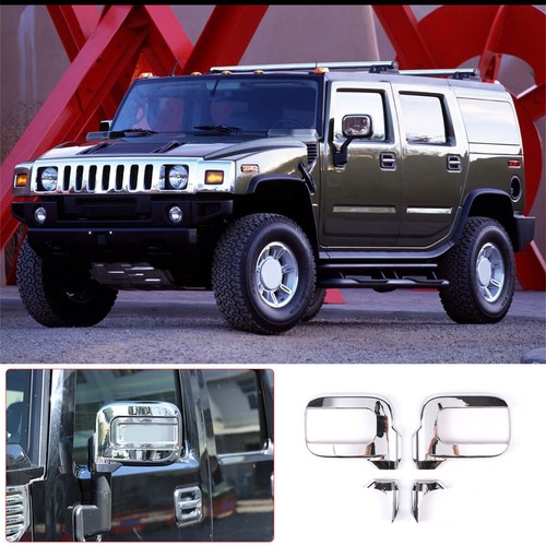 SIDE DOOR MIRROR COVER TRIMS MOULDING CHROME FOR HUMMER H2 SUV SUT 2003 ...