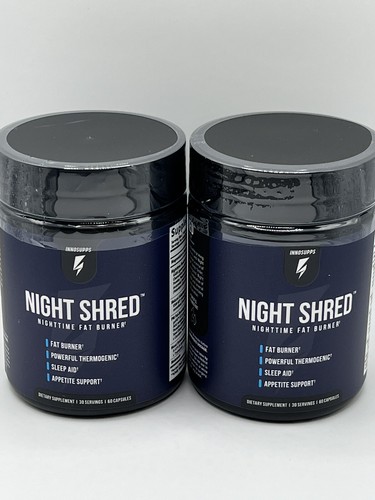InnoSupps Night Shred, Lot Of 2, Sleep Support PM Fat Burner Sleep Aid ...
