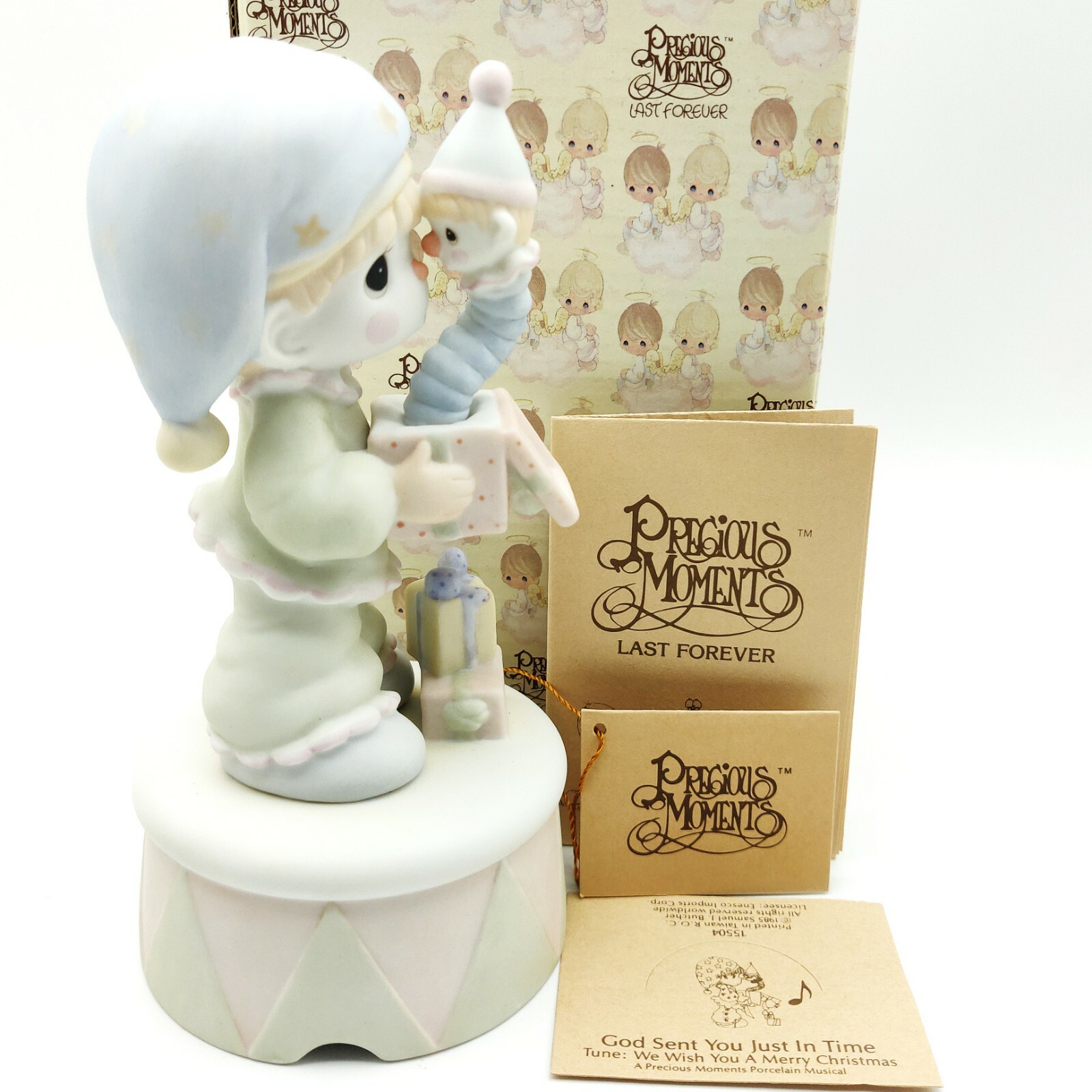 Precious Moments 1985 "God Sent You Just In Time" Music Box Approx 6.25 ...
