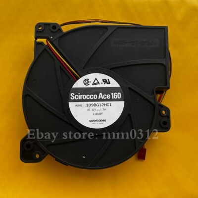 Sanyo 109BG12HC1 DC12V 1.3A 16040 16CM Supercharged Violence Blower Fan ...