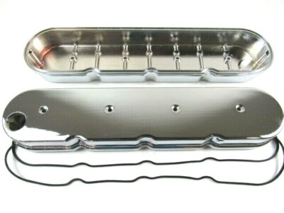 Chevy LS1 LS2 LS6 Cast Aluminum Valve Cover Set Chrome E41043C | eBay