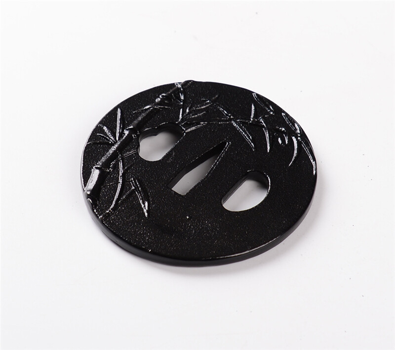 All kinds of Iron Tsuba Black Hand Guard Plate for katana wakizashi ...