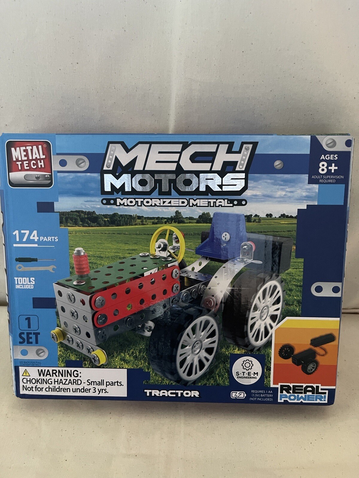Metal Tech Mech Motors Tractor Work Shop Motorized & Mechanized 176 PC ...