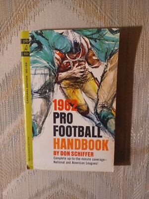 1962 Pro Football Handbook By Don Schiffer Cardinal Edition National ...