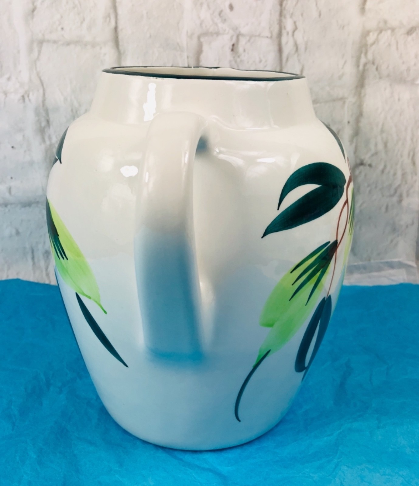 Water Sangria Ceramic Pitcher Fruit White Multicolor Hand Made In Italy ...