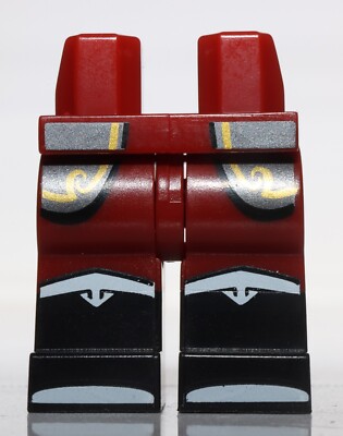 Lego Dark Red Hips Legs Black Boots Pearl Dark Gray Coattails with Gold ...