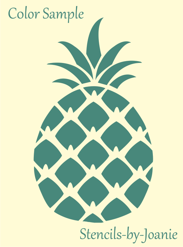 Cute Pineapple Stencil Pineapple Stencil – Julie Sinden Handmade