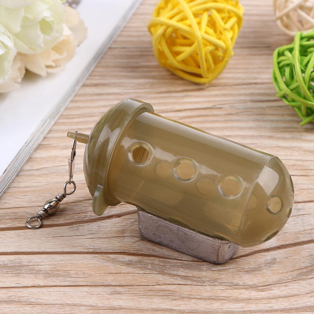 Carp Fishing Feeder Bait Cage Lure Pit Device w/ Lead Pellet Tackle ...