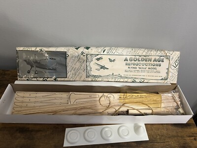 HEINKEL FIGHTER Golden Age Reproductions Flying Balsa Scale Model Kit ...