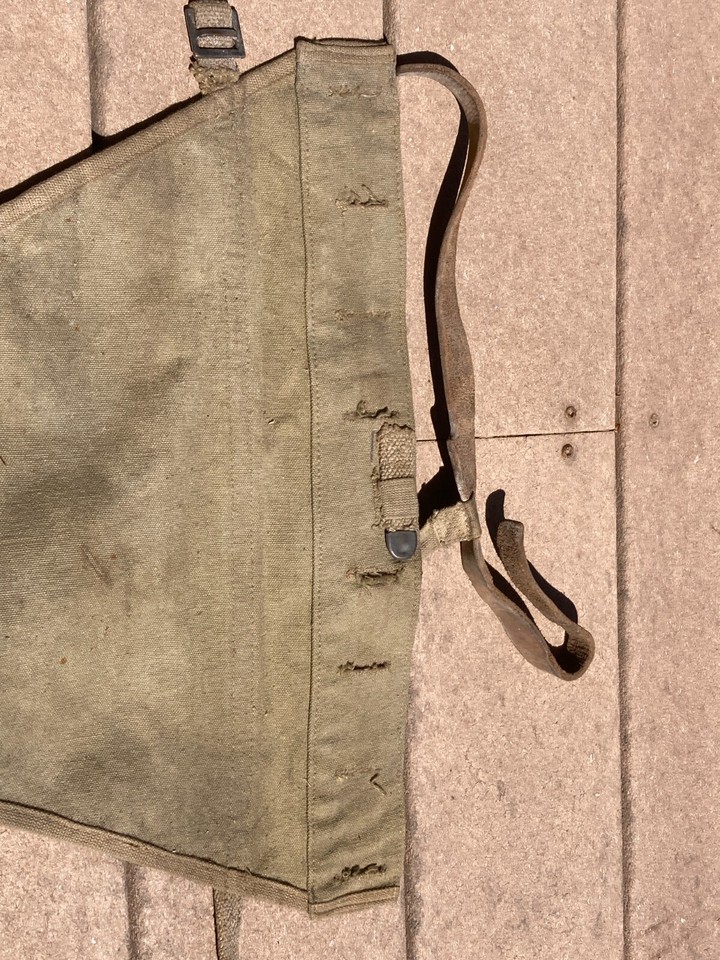 US Army WW1 M1910 Haversack Pack Tail Field Gear Equipment Unit Marked ...