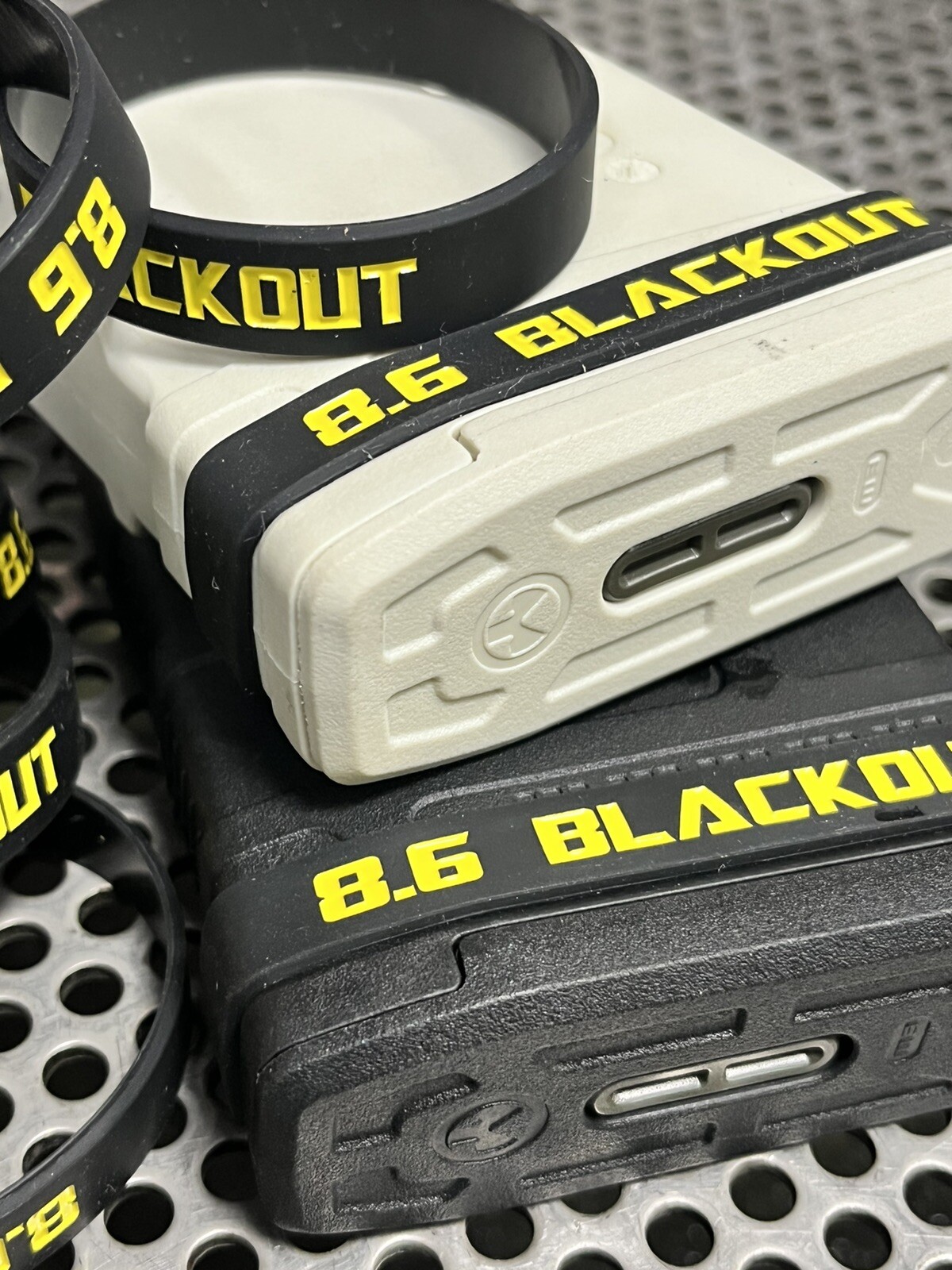 6 PACK of 8.6 BLACKOUT Magazine ID Bands 8.6 BLK Bands FREE SHIPPING ...