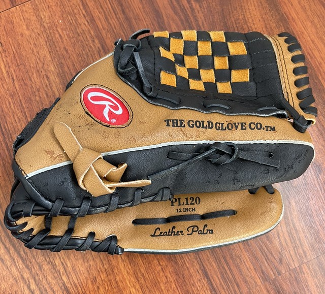 Rawlings Baseball Glove 12 Inch Pl120 Players Series Basket Web Leather ...