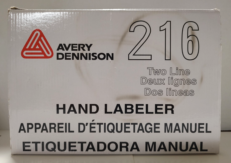 AVERY DENNISON MODEL 216 2-LINE PRICING GUN PRICE LABELER 8 LETTERS NEW ...