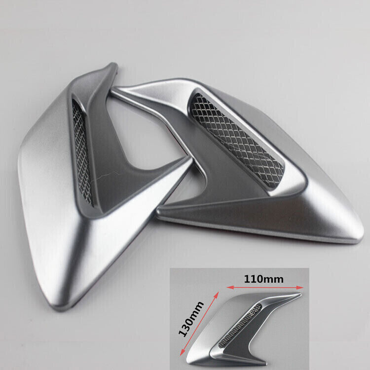 2pc For Car Body Side Trim Parts Decoration Air Vent Inlet Accessories ...