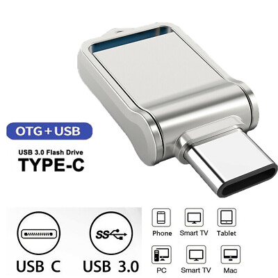 USB3.0 Mini Flash Drive 32GB Dual 2 In 1 Type C Memory USB Stick Thumb ...