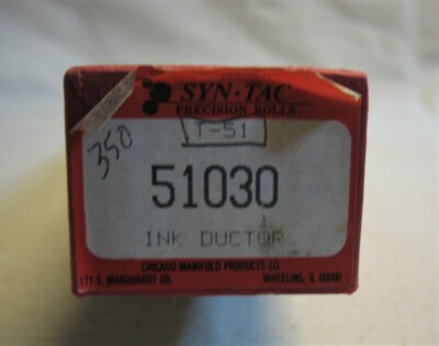 Syn-Tac Precision Rolls 51030 Ink Ductor Roller for T-51 Print Head ...