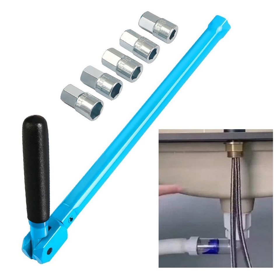 Compact Faucet Socket Wrench Tool for Plumbing with 8 to 12mm Socket ...