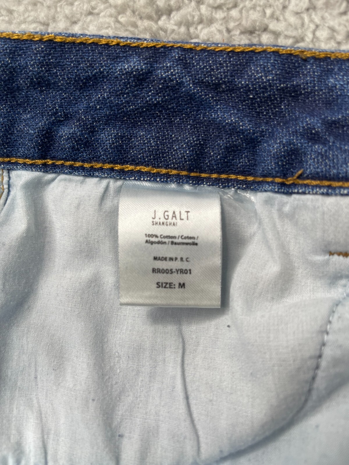 J Galt Shanghai Straight Leg Raw Hem Jeans Size M Button Fly Dark Wash W 26x L26 | eBay