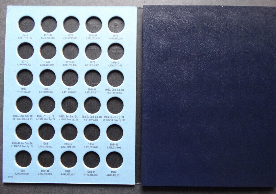 Whitman Lincoln Cents Penny Coin Folder 1975-2013 Number 3 Album Book ...