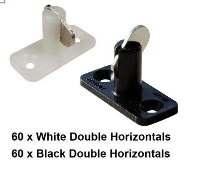 120 PACK DOUBLE STAYPUT FASTENERS HORIZONTAL T TOGGLES FOR EYELET BOAT ...