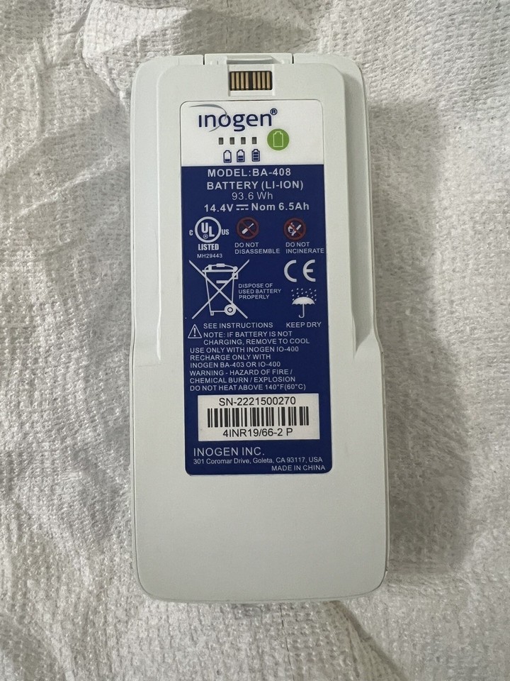 Inogen G4 / OxyGo Fit 4-Cell Double Battery BA-408 | eBay