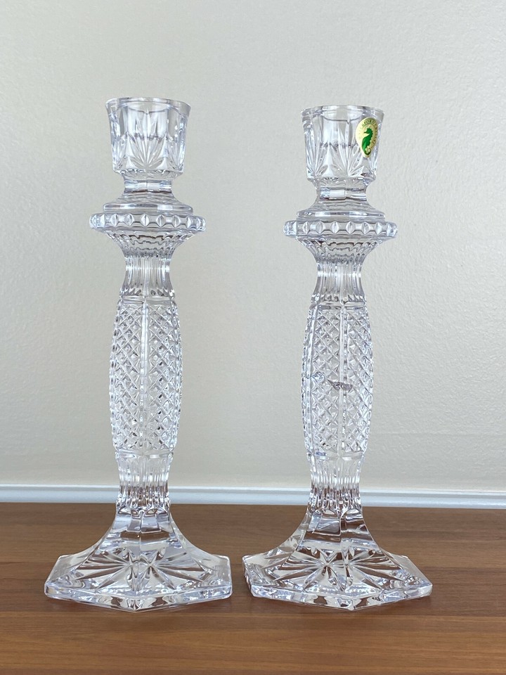 Waterford Crystal TARA Candelabra Tall Candlestick with Prisms 10 ...