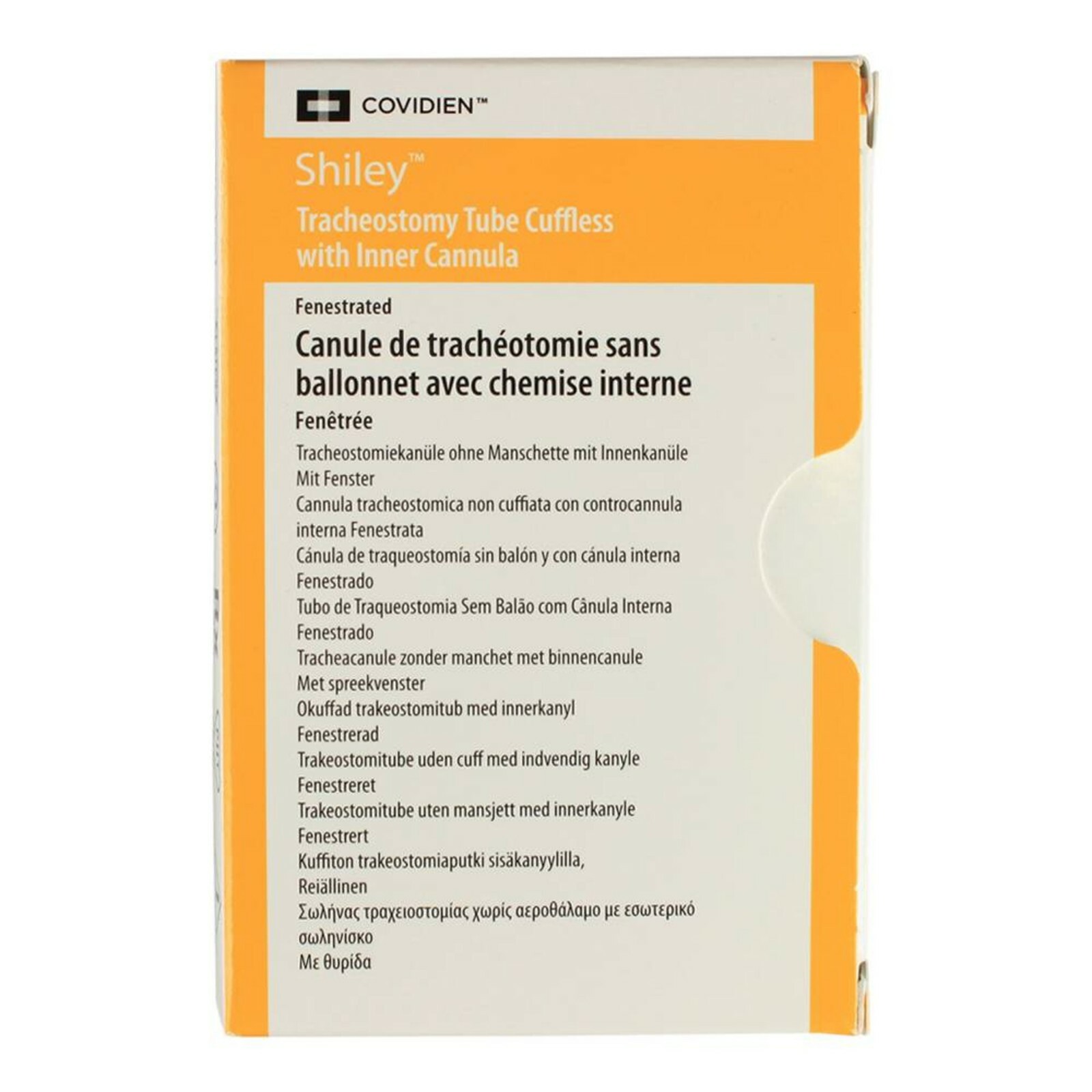 Shiley Tracheostomy Tube Cuffless With Inner Cannula