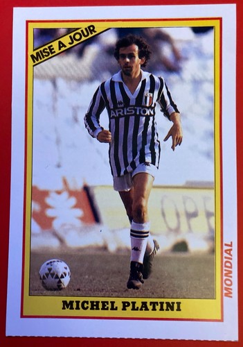 MICHEL PLATINI JUVENTUS TURIN 1987 RARE FRENCH FOOTBALL ROOKIE CARD ...