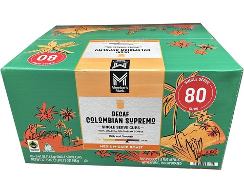 Member's Mark Decaf Colombian Mild Roast Coffee Pods, 80 ct. | eBay
