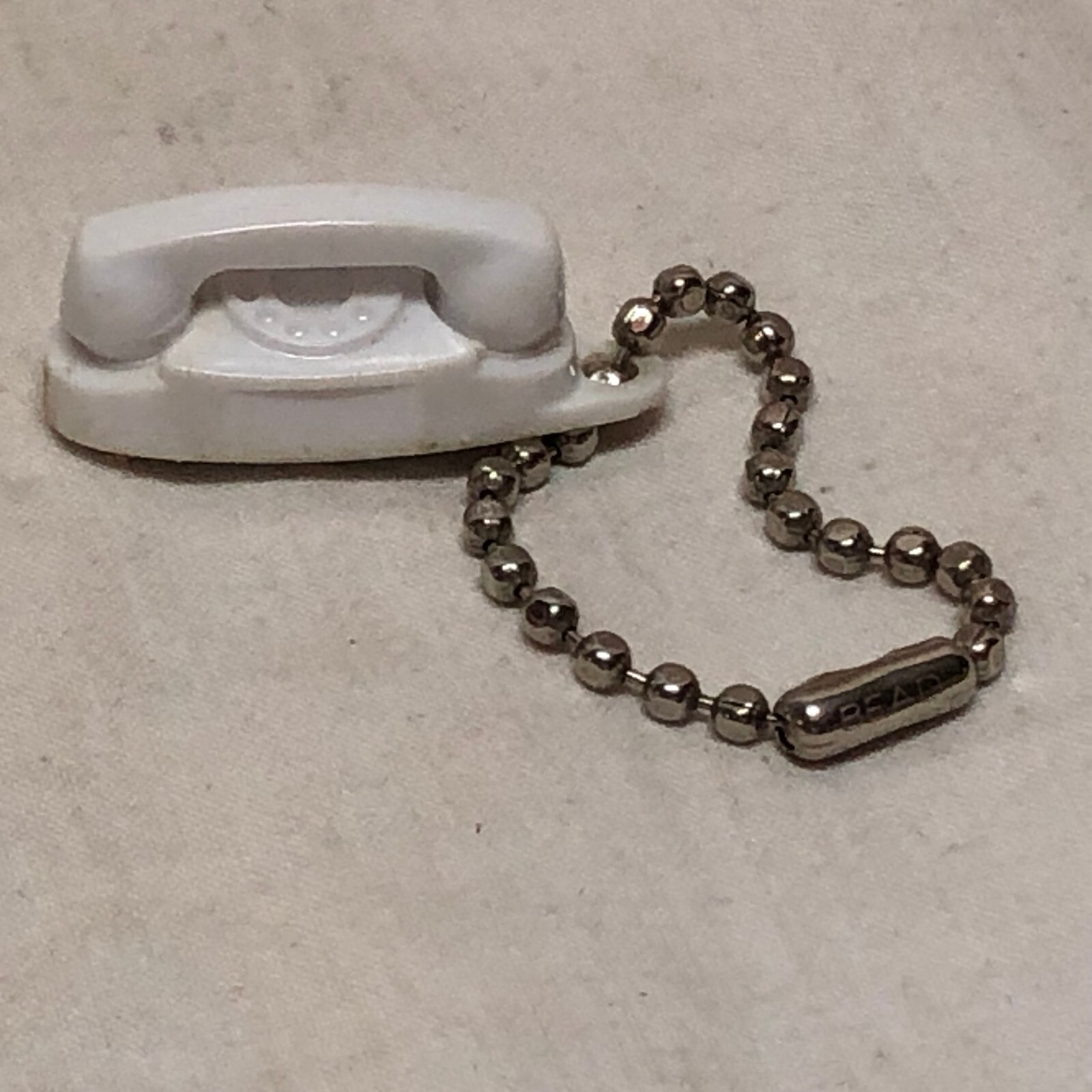 Vintage Key Chain Princess Phone White Plastic | eBay
