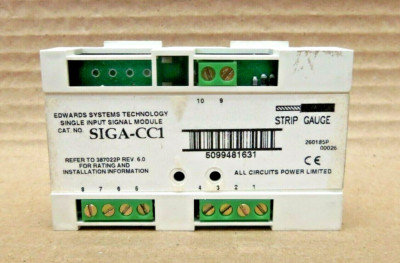EST EDWARDS SIGA-CC1 INTELLIGENT ADDRESSABLE SINGLE INPUT SIGNAL MODULE ...