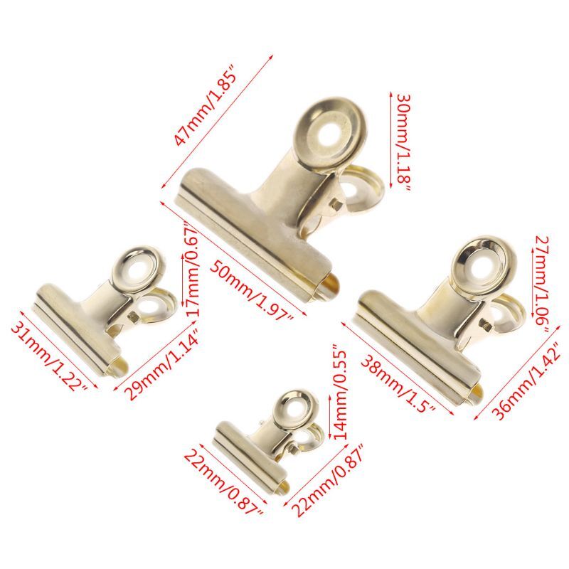 5 Pcs Letter Grip Clips Stainless Steel Paper File Binder Clip Bag | eBay