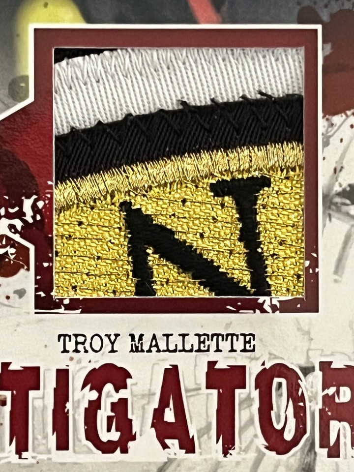 Troy Mallette - ITG Enforcers II - Instigator Patch Card - Ruby Red ...