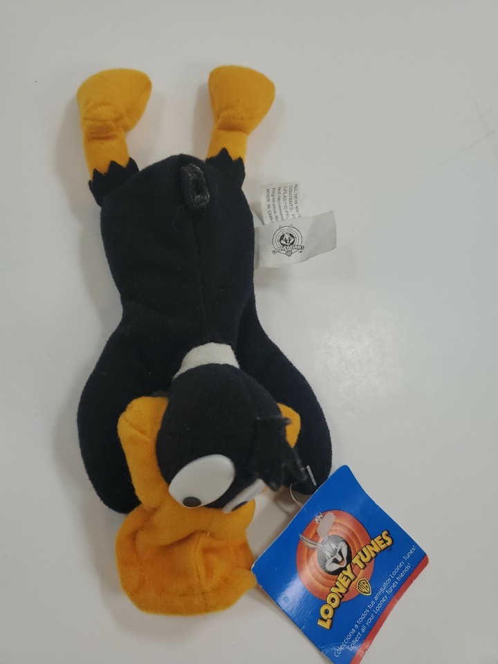 Vintage Play By Play Daffy Duck Plush Toy Warner Bros Looney Tunes NWT ...