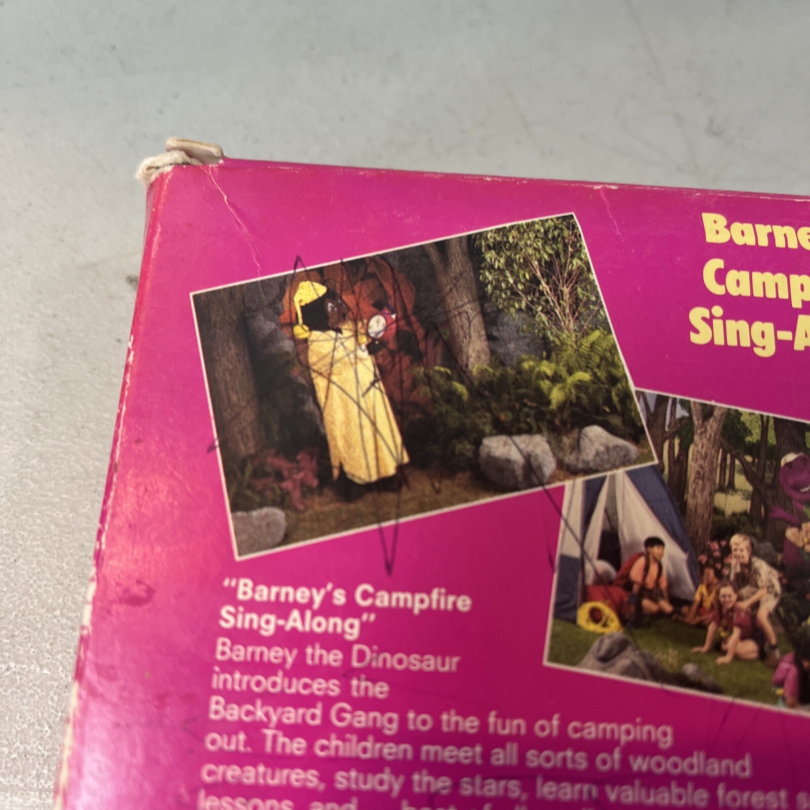 Set Of 2 Barney VHS- Barneys Campfire Sing-Along (1990)+ LIVE In NEW ...