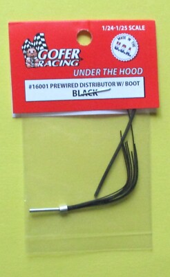 Gofer Racing 16001 1/24-1/25 Black Prewired Distributor Aluminum Plug ...