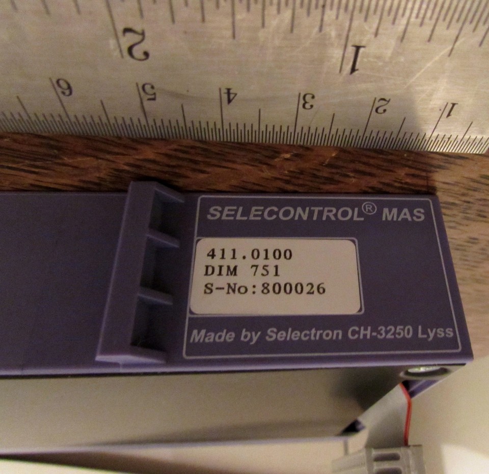 Selectron MAS PLC Selecontrol DIM 751 16 Channel I/O Module 411.0100 CH ...