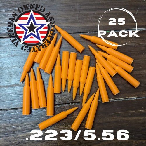 .223 Rifle Dummy Rounds, Snap Caps -- For Training **Made in USA (25 ...